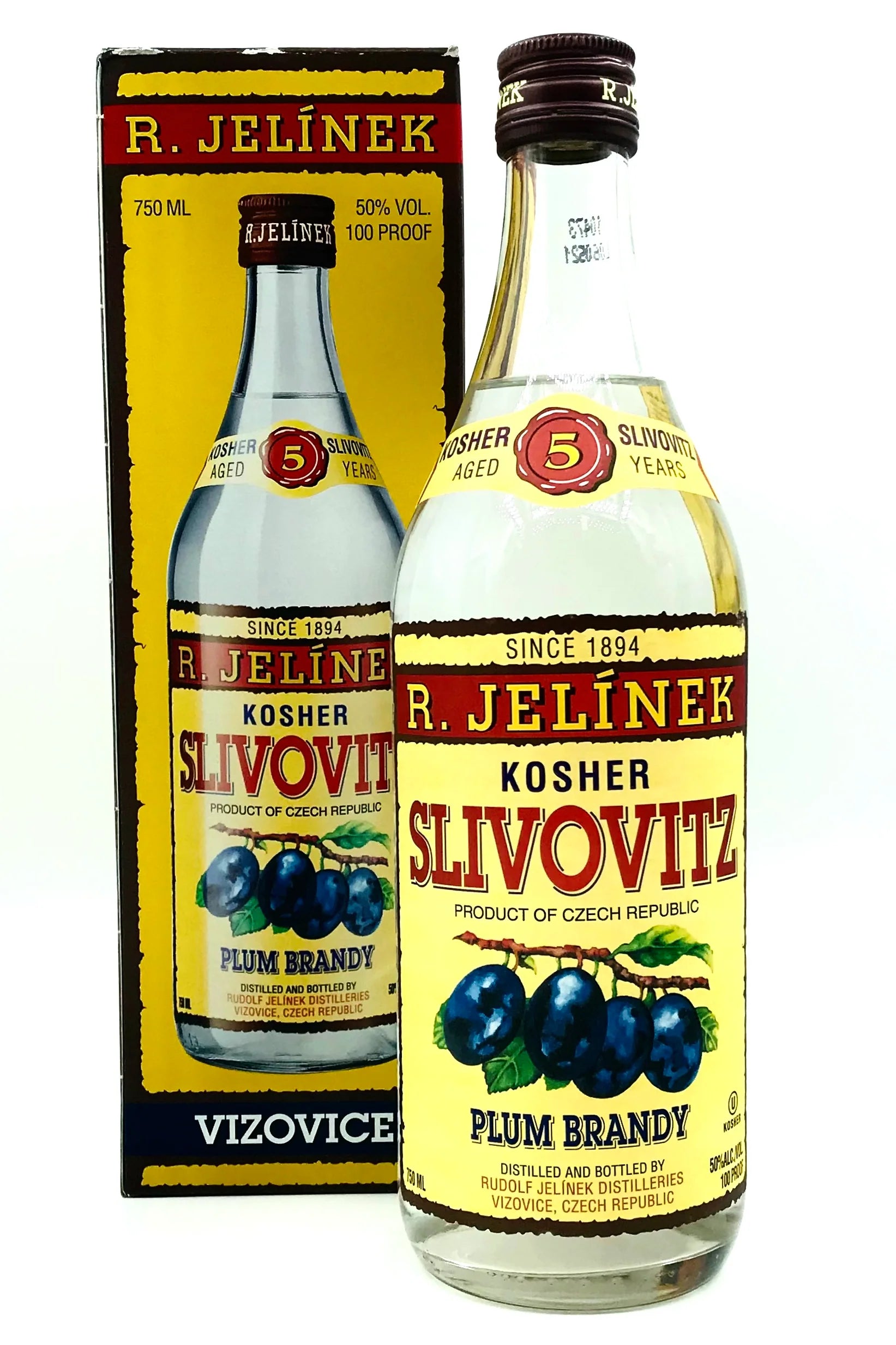 R.Jelinek Kosher Slivovitz 5Year Plum Brandy – Manny's Liquor